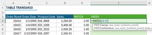 Fungsi Match Index – Excelformulasi