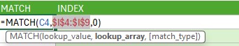 Fungsi Match Index – Excelformulasi