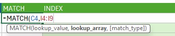 Fungsi Match Index – Excelformulasi
